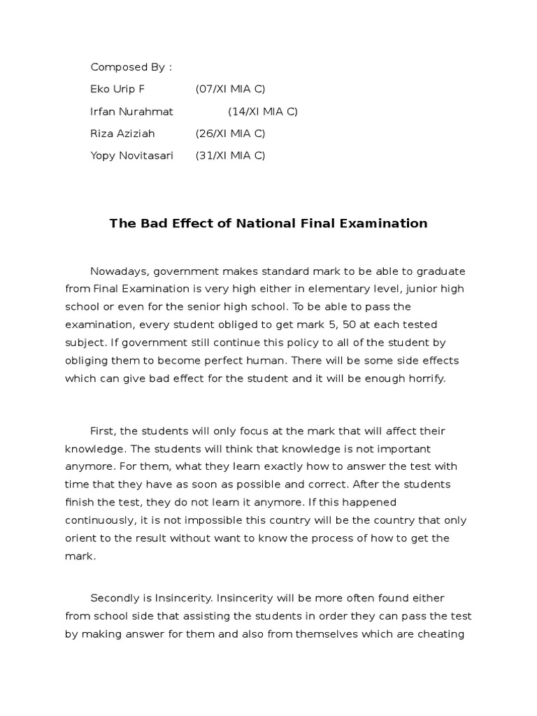 National Exam | PDF | Test (Assessment) | Educational Psychology