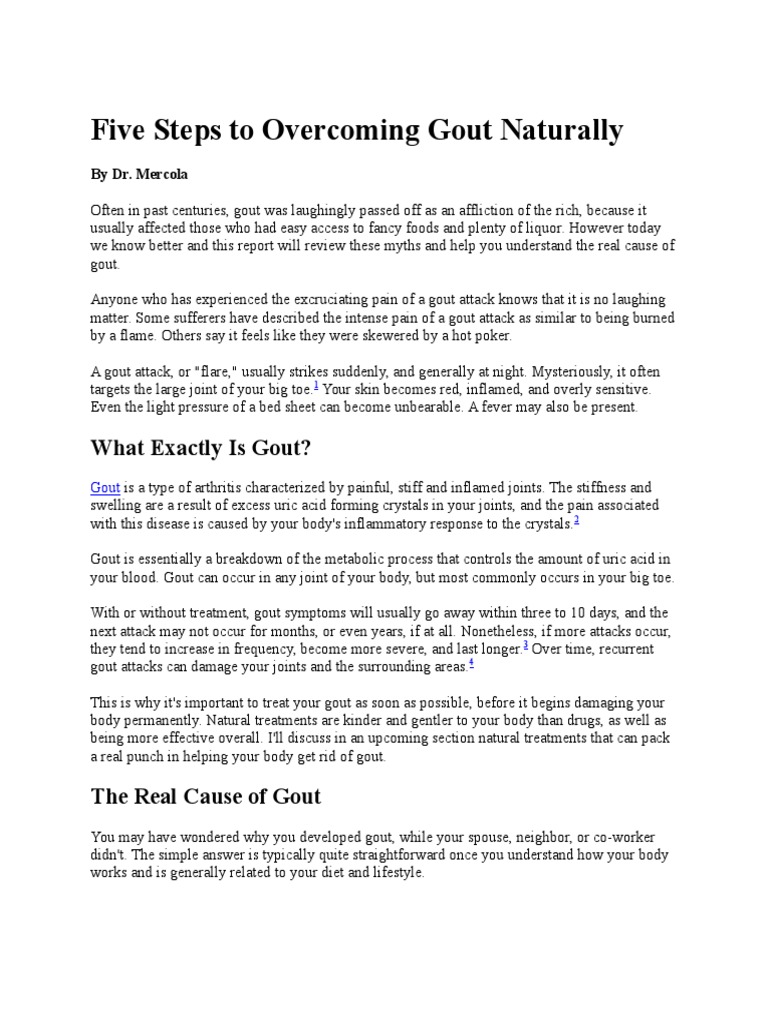 Dieta in Guta - en | PDF | Gout | Fructose