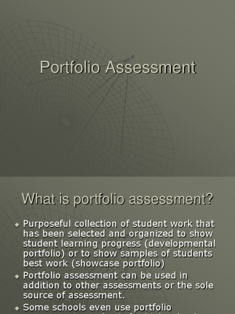 Understanding Portfolio Assessment | PDF | Educational Assessment ...