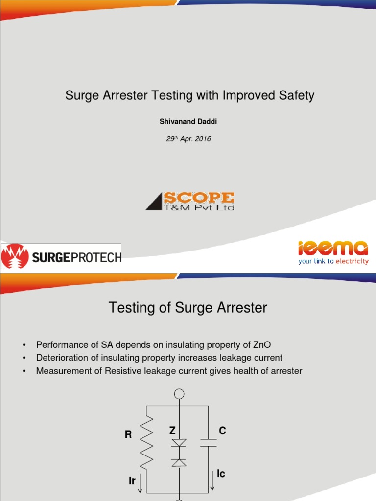 Surge Arrester Testing With Improved Safety-Scope | PDF | Electrical ...
