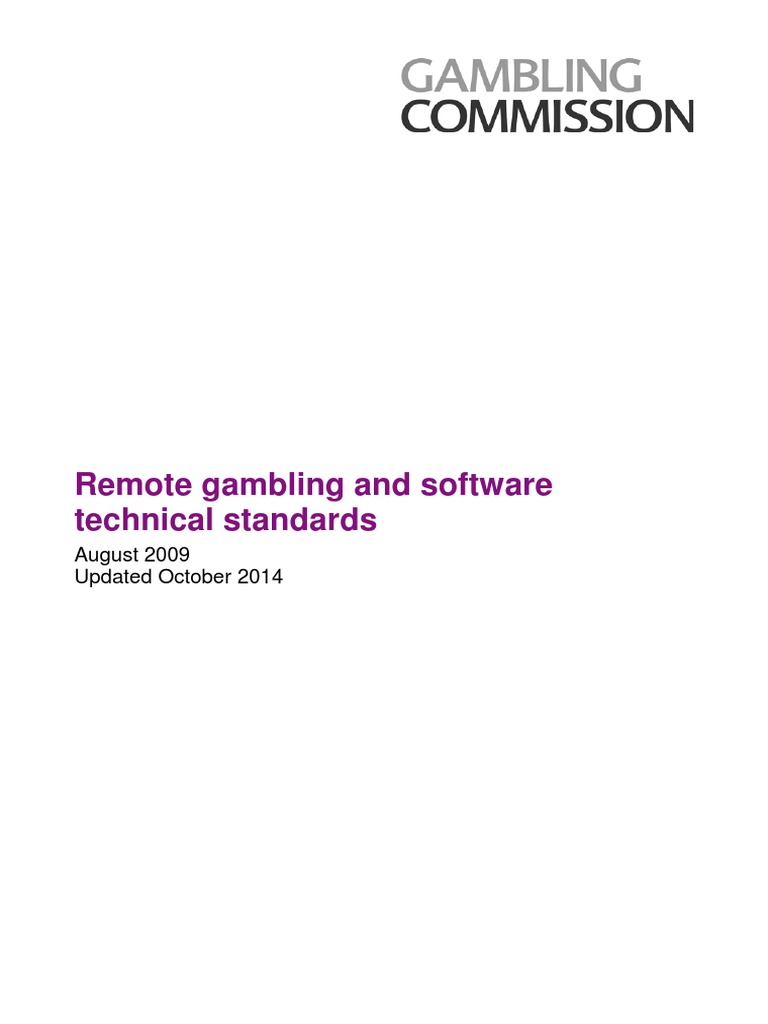 Remote Gambling and Software Technical Standards | PDF | Gambling ...