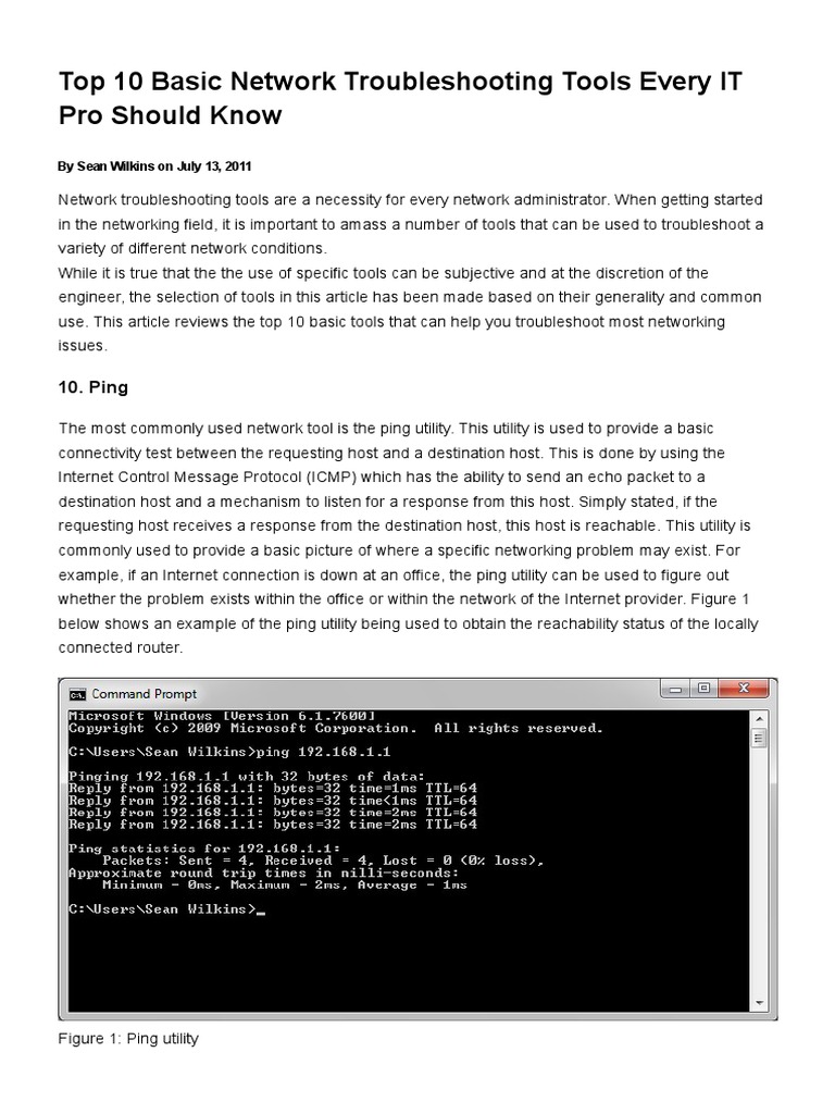Top 10 Basic Network Troubleshooting Tools Every IT Pro Should Know ...