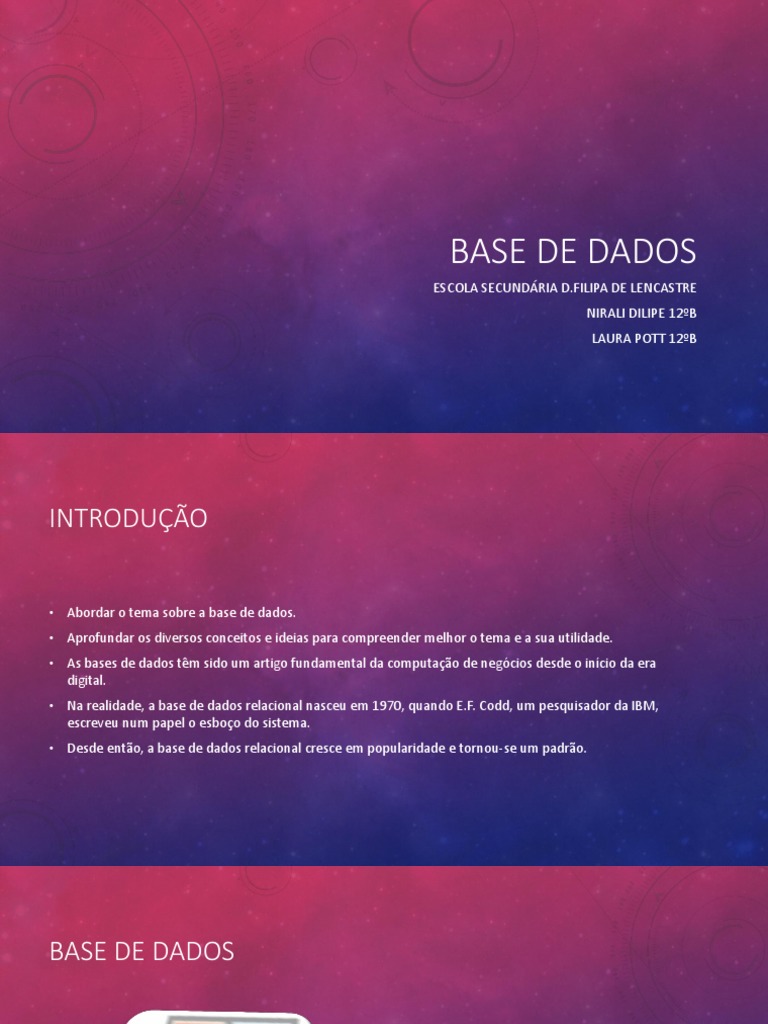 Base de Dados | PDF | Base de dados relacional | Gestão de dados