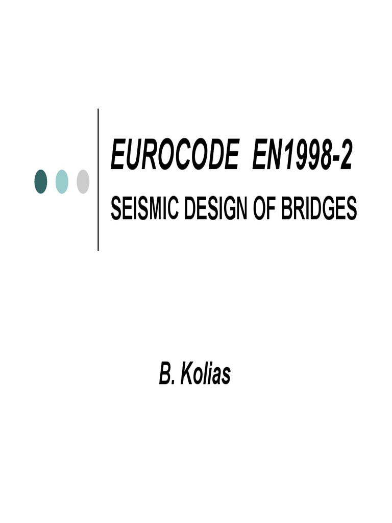 Eurocode EN 1998-2 - Seismic Design of Bridges PDF | PDF | Solid ...