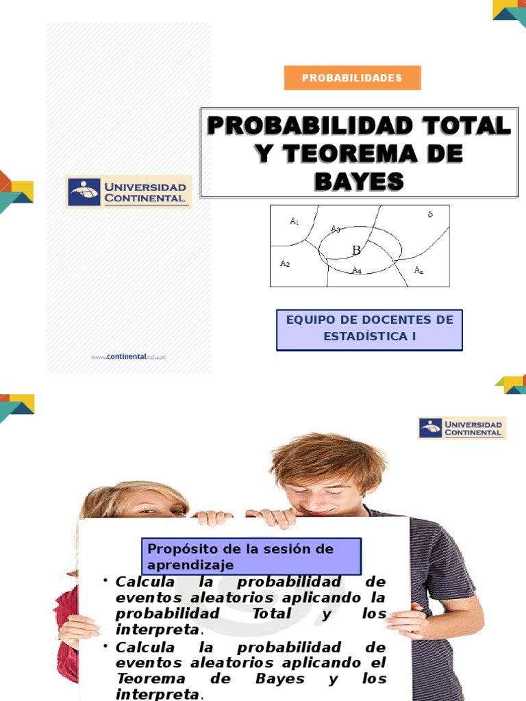 Probabilidades condicionales, teorema de la probabilidad total y teorema de Bayes | PDF ...