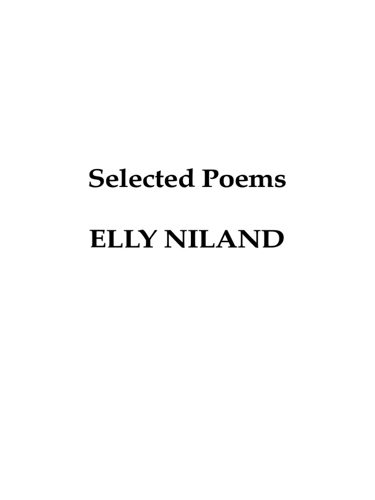 Elly Niland Selected Poems | PDF | Guyana | Grief