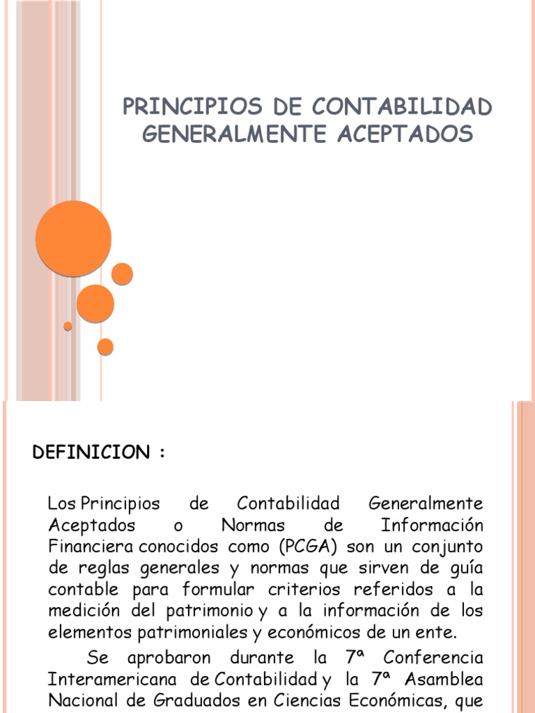 Guía de Principios Contables Básicos | PDF | Principios contables ...