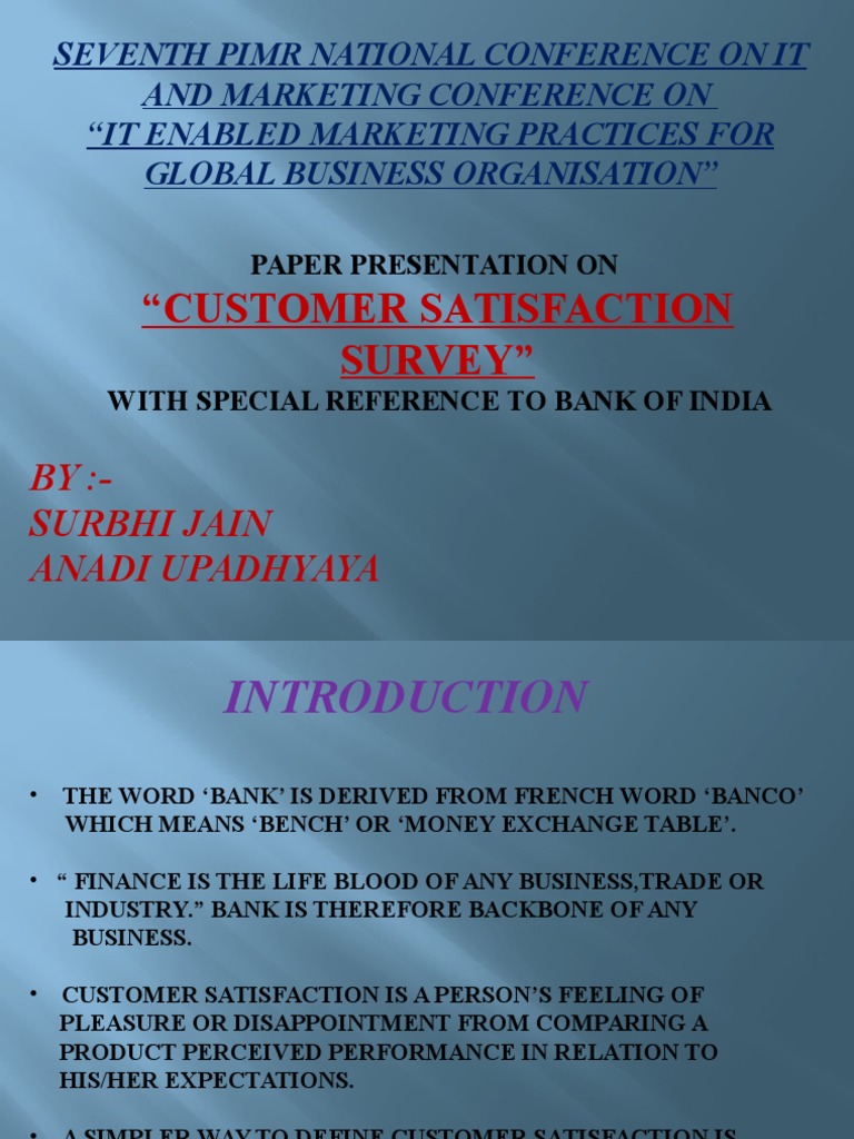 Paper Presentation Conference | PDF | Customer Satisfaction | Customer