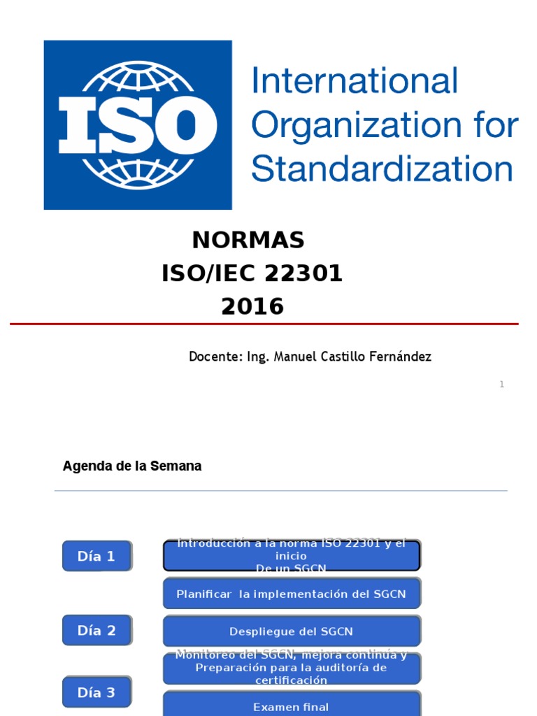 Capacitación en ISO 22301 | PDF | Planificación | Business