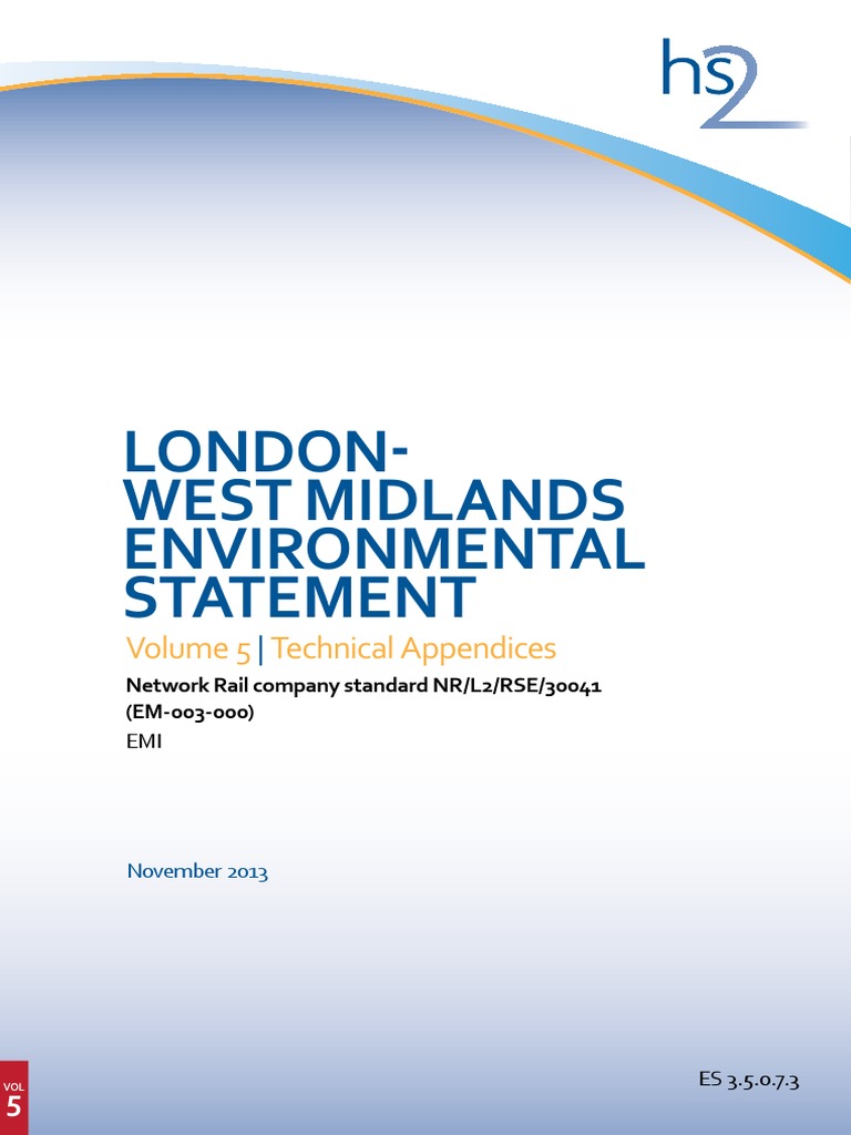 Vol5 Route Wide Network Rail Company Standard EM-003-000 PDF | PDF ...