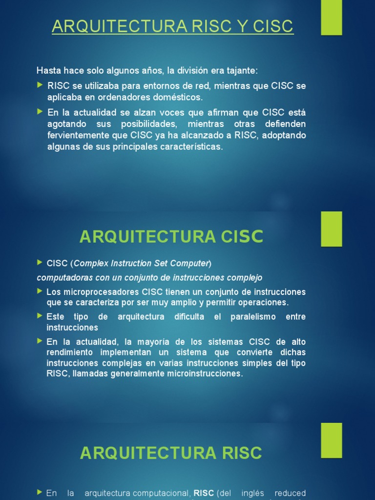 Arquitectura Cisc, Risc | Arquitectura ARM | Informática
