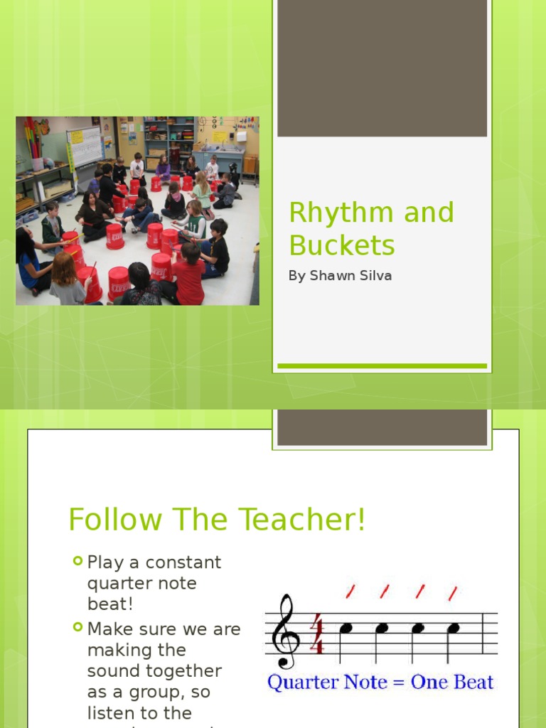 Profiency Secondary Lesson Bucket Drum Presentation | PDF