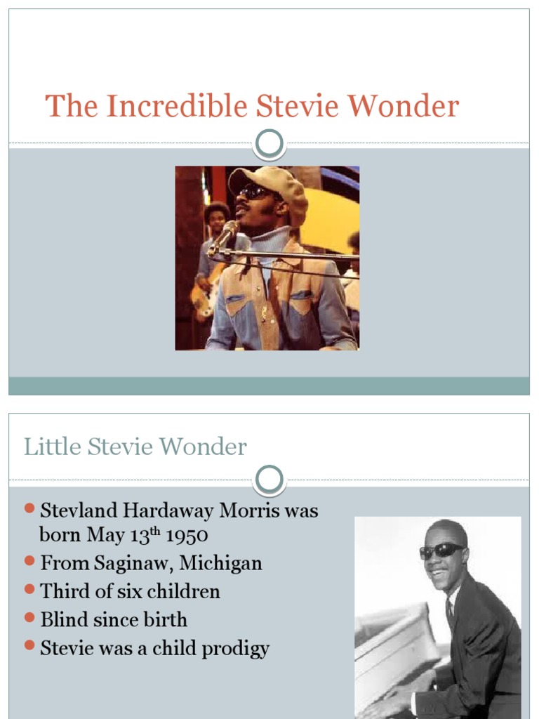 Stevie Wonder: A Musical Legend | PDF | Poetry
