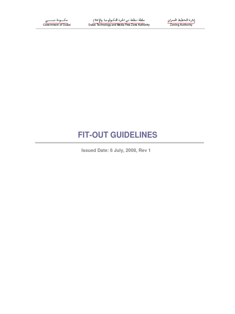 Fit-Out Guidelines Issued July 2008 PDF | PDF | Ac Power Plugs And ...
