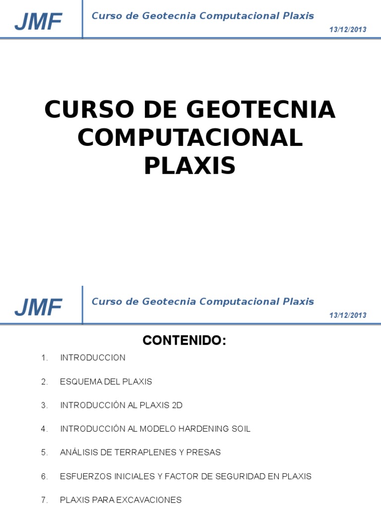 PLAXIS Training | PDF | Métodos y materiales de enseñanza | Tecnología ...