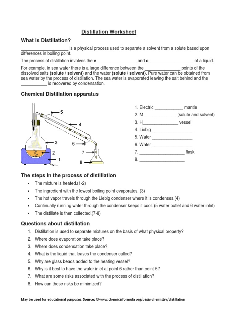 Distillation | PDF | Distillation | Solution