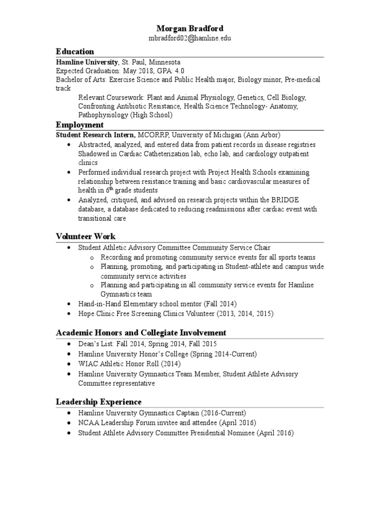 Resume Without Address | PDF