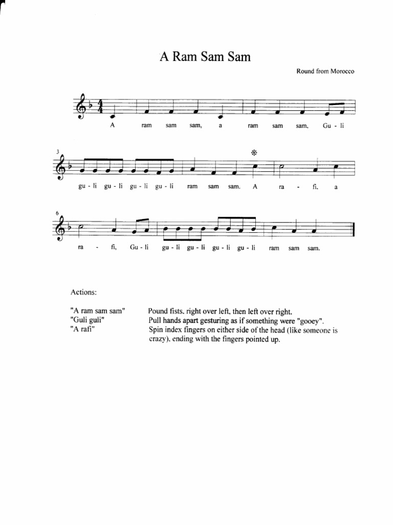 Aram Sam Sam | Rhythm And Meter | Musicology