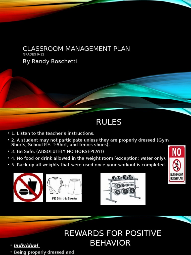 Edu 299 Classroommanagementplan | PDF | Lifestyle