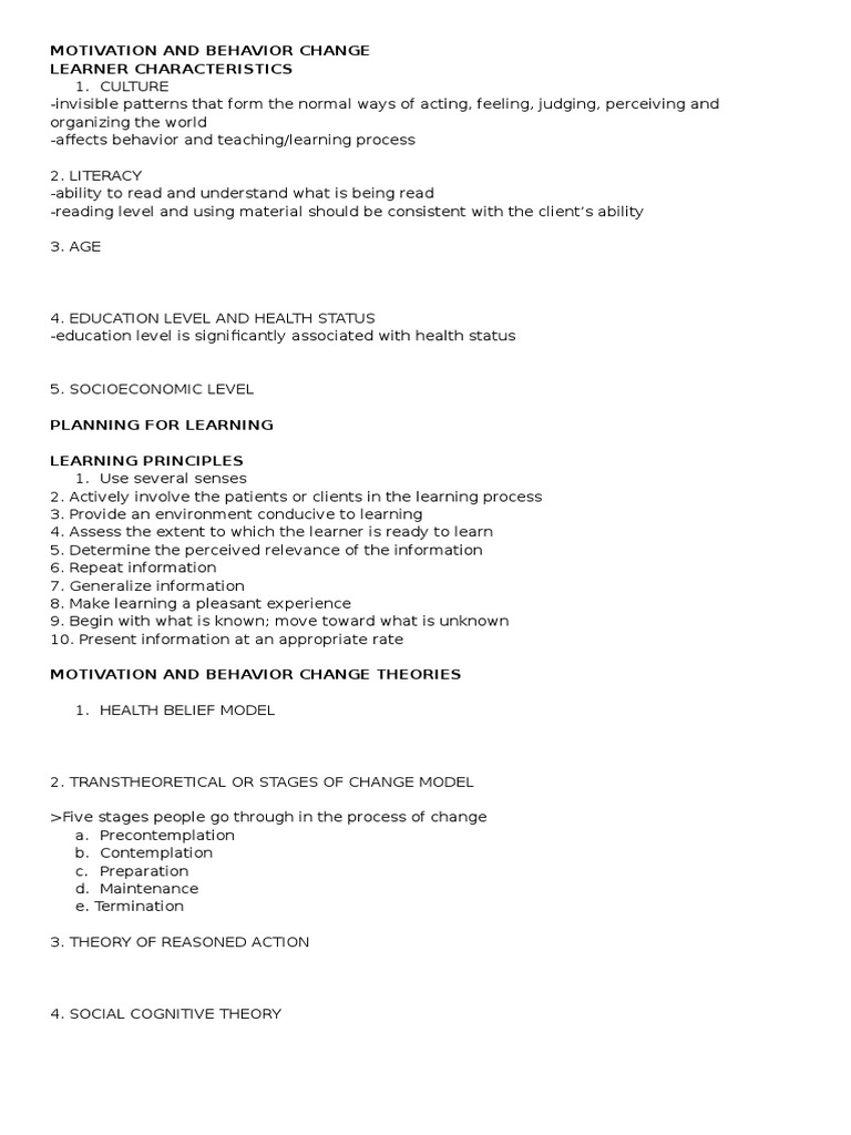 Behavior Change Motivation Strategies | PDF | Motivation | Motivational