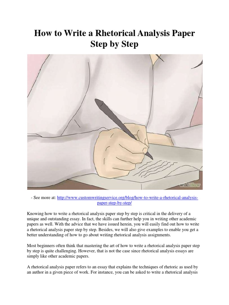 How To Write A Rhetorical Analysis Paper Step by Step PDF | PDF