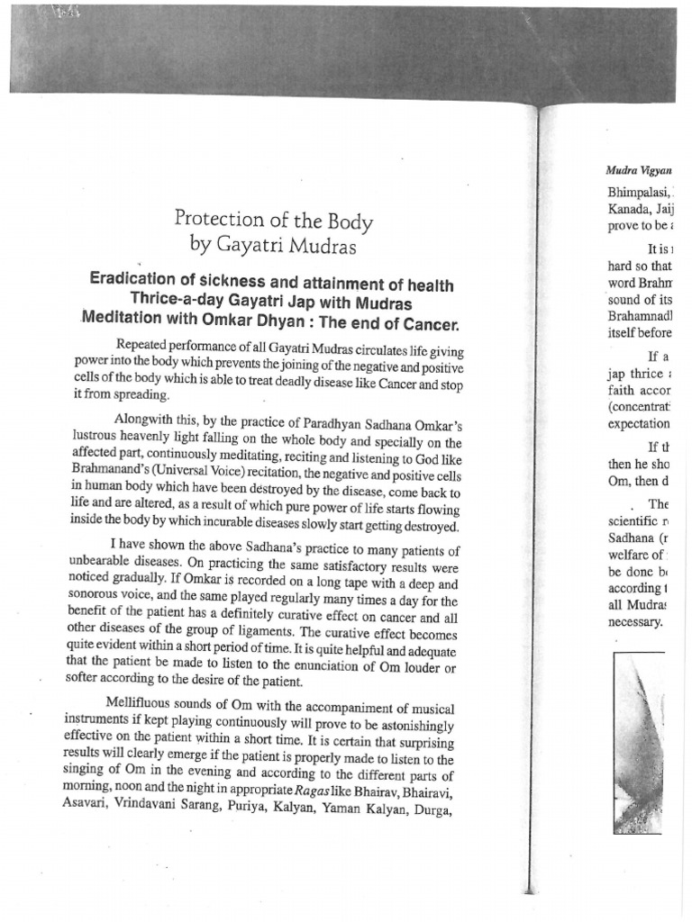 Gayatri Mudras in Sandhyavandanam | PDF | Mind–Body Interventions ...