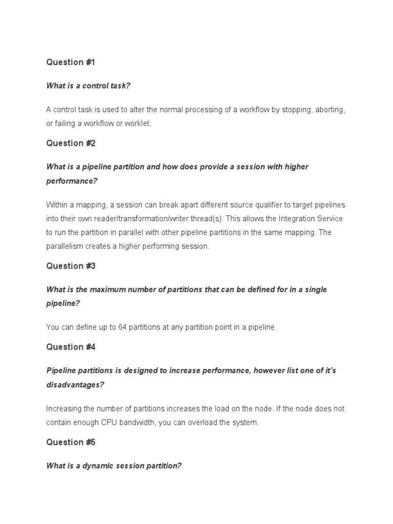Informatica Interview Questions Pdf Parameter Computer Programming