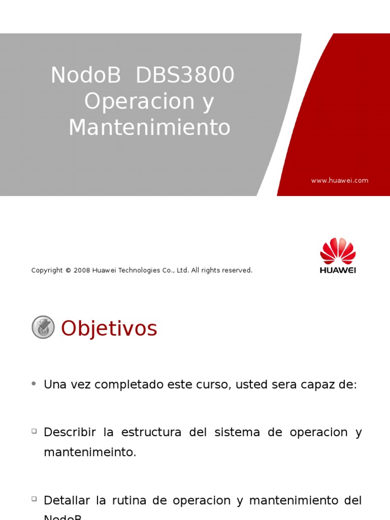 Operación y Mantenimiento del NodoB | PDF | Tecnología digital ...