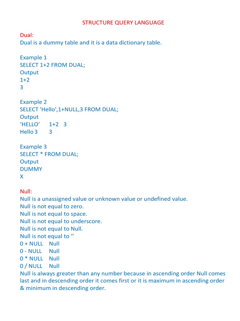 Importants in SQL | Download Free PDF | Database Index | Database Transaction