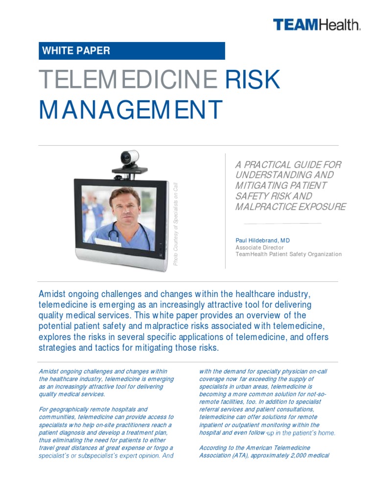 White Paper Telemedicine | PDF | Telemedicine | Specialty (Medicine)