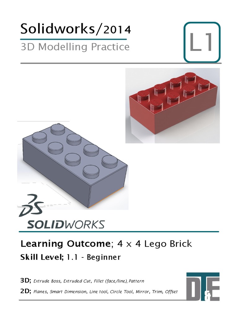 Solidworks Tutorial - Lego Car | PDF | Extrusion | Brick