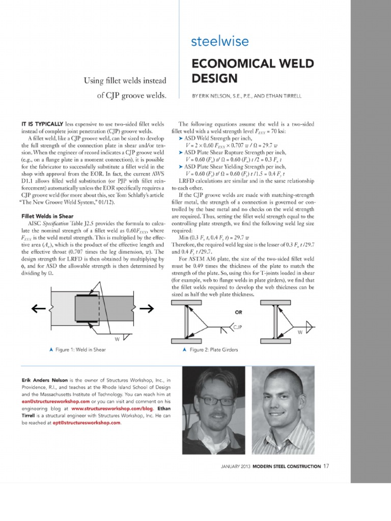 Economical Weld Design | PDF