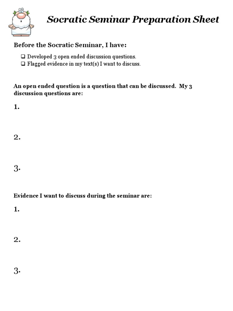 Socratic Seminar Prep & Evaluation | PDF | Career & Growth