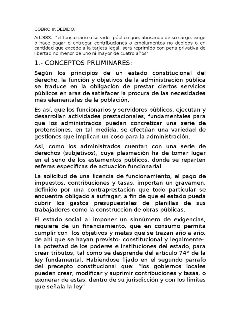 Cobro Indebido | PDF | Salario | Impuestos
