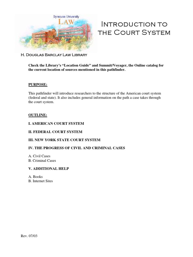 Overview of New York Court Structure | PDF | Supreme Courts | Appeal