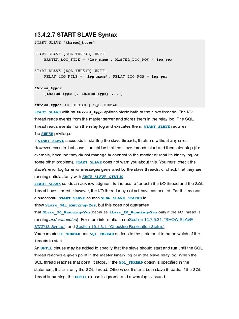 Replicacion MySql | PDF | Superuser | Sql