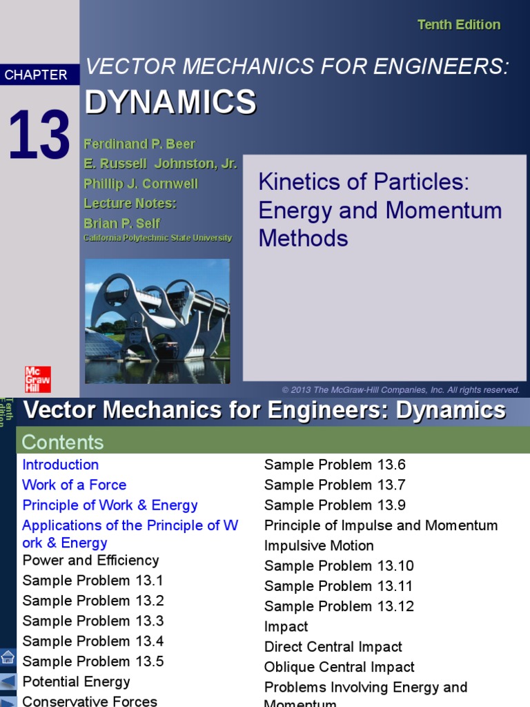 Dynamics 13 Lecture | PDF | Potential Energy | Force