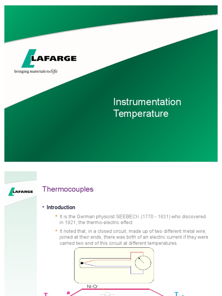 Thermocouples and Temperature Sensors Guide | PDF | Thermocouple | Infrared