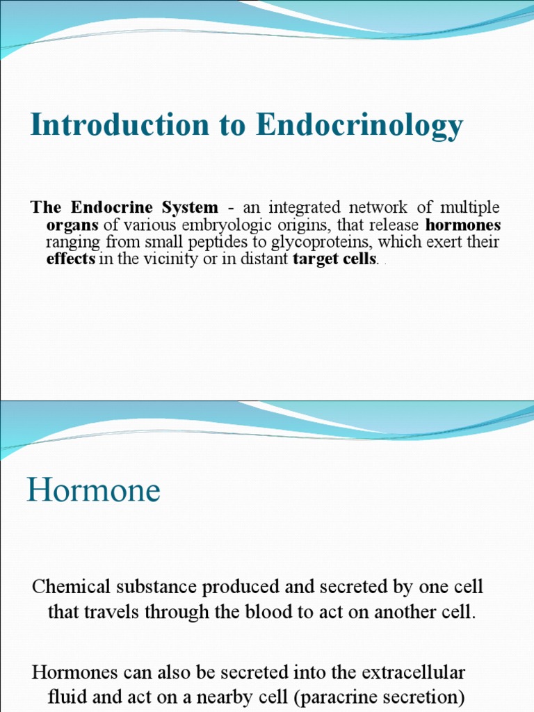 Introduction to Endocrinology Basics | PDF | Hormone | Adrenal Gland