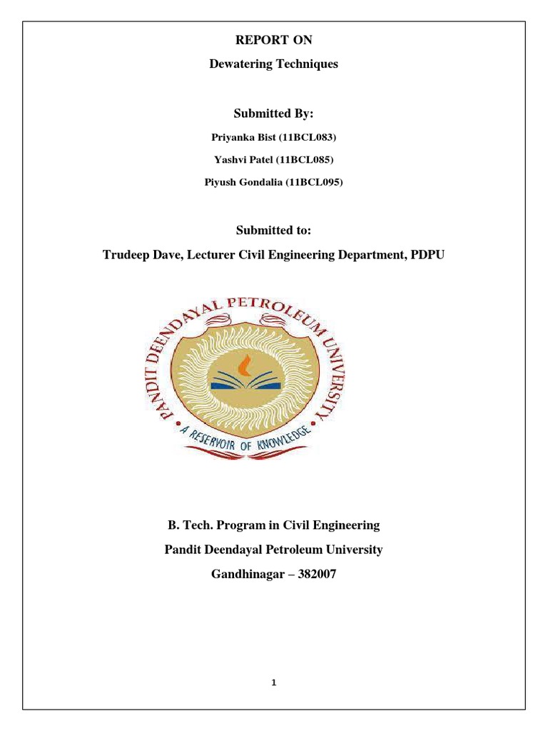 Dewatering Techniques | PDF | Deep Foundation | Cathode