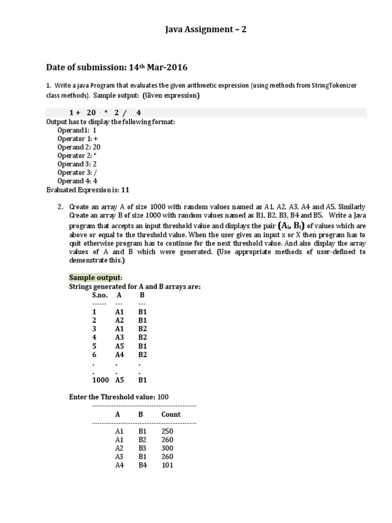 Java Assignment 2 Pdf Method Computer Programming Queue Abstract Data Type 