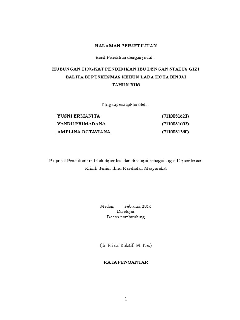 Hal Persetujuan, Pengesahan, KT Pengantar, DFTR Isi-1 | PDF | Kesehatan Holistik