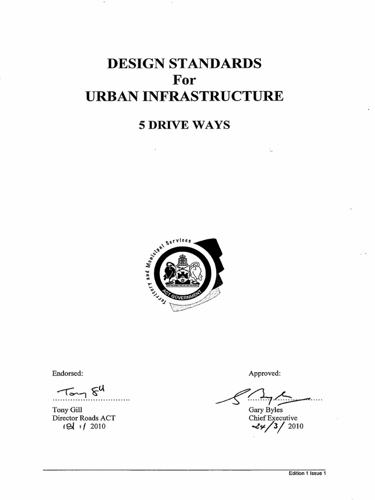 Design Standards For Urban Infrastructure. 5 DRIVEWAYS | PDF | Land Lot ...