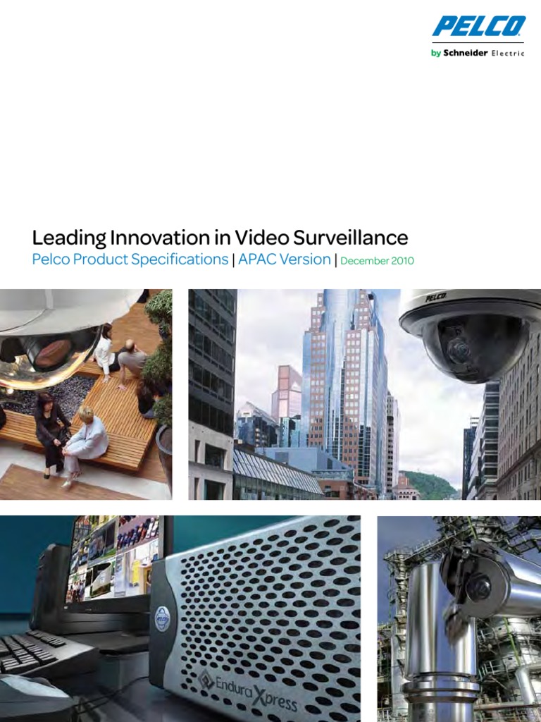 Pelco CCTV Specification Book PDF | PDF | Microsoft Windows | Camera