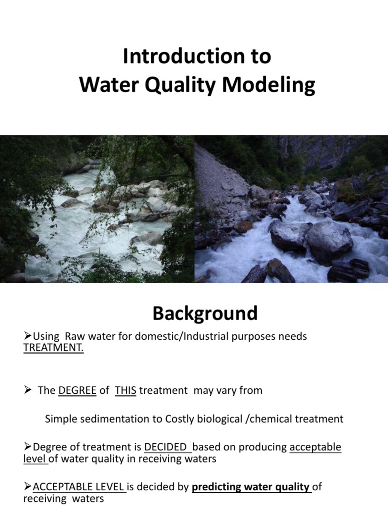 Introduction To Water Quality Modeling | PDF | Parts Per Notation ...
