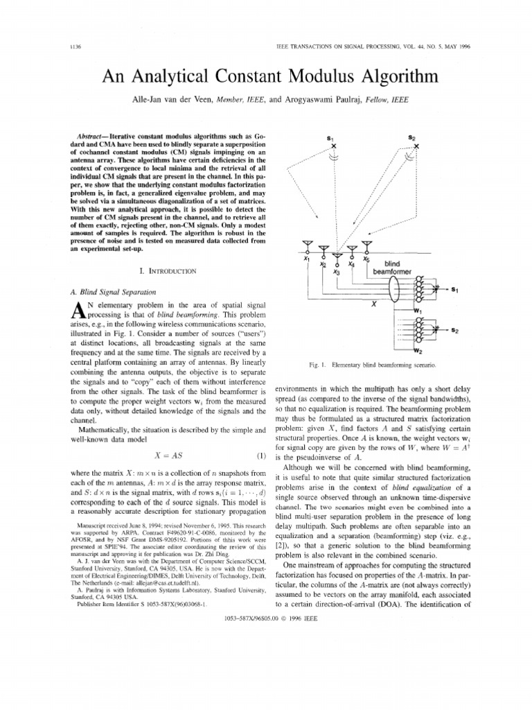 An Analytical Constant Algorithm: Modulus | PDF | Matrix (Mathematics) | Basis (Linear Algebra)