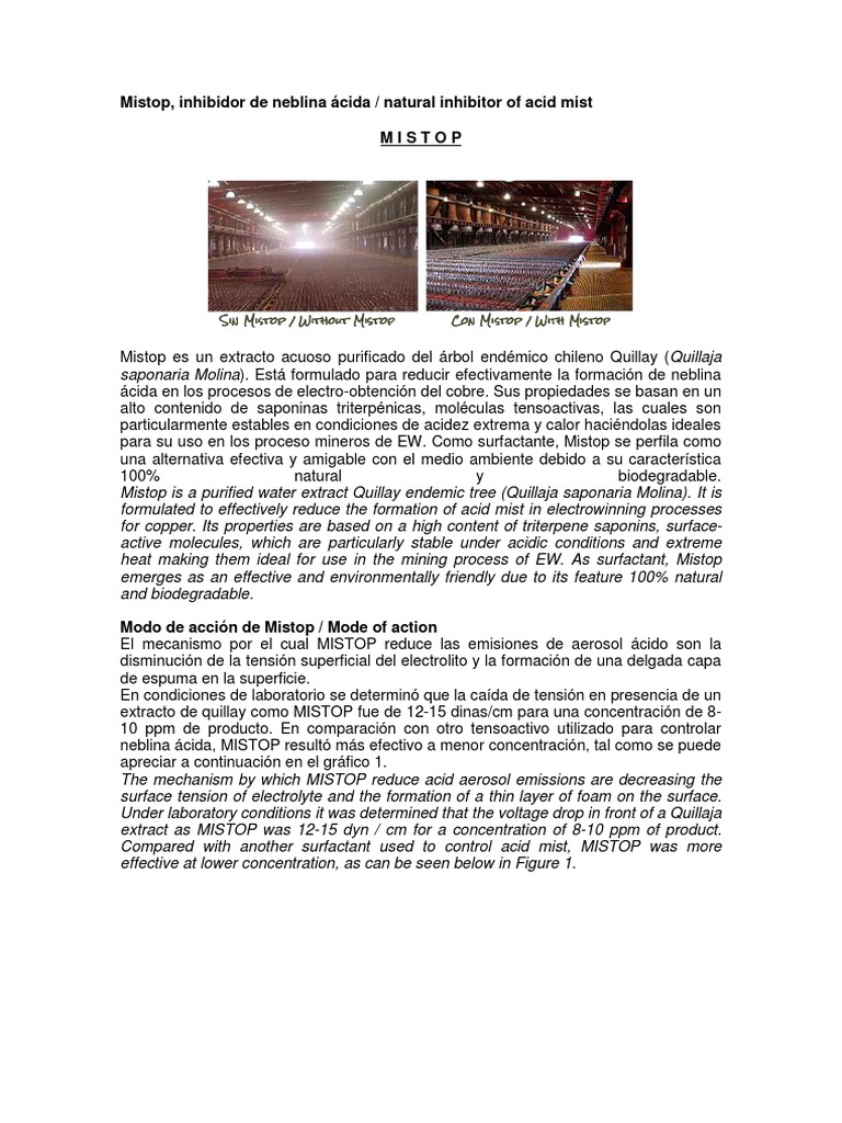 Mistop | PDF | Sustancias químicas | Química