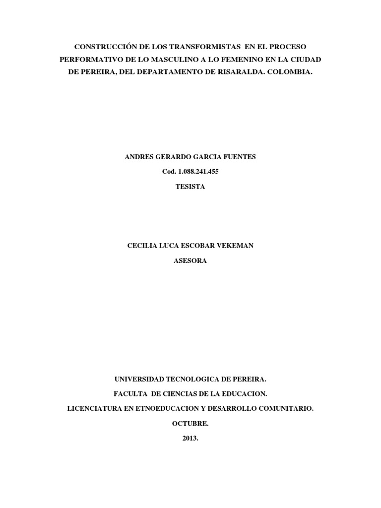 Guia Del Transformista | PDF | Transgénero | Estudios LGBTQIA+