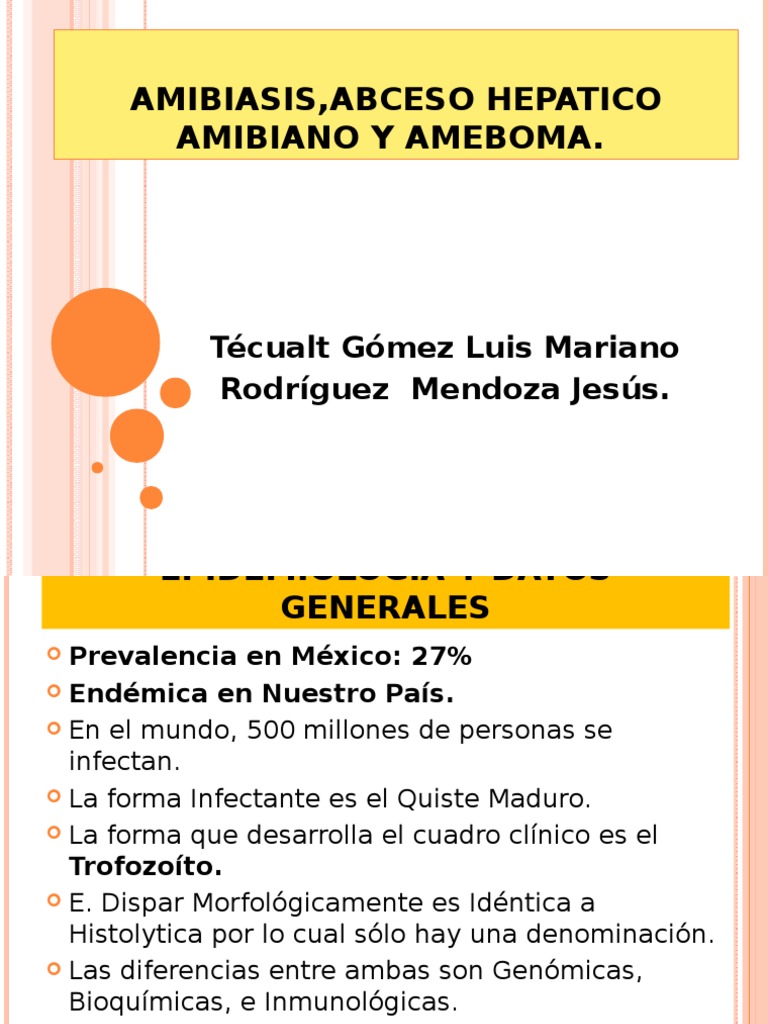 Amibiasis y Ameboma | PDF | Gastroenterología | Enfermedades y trastornos