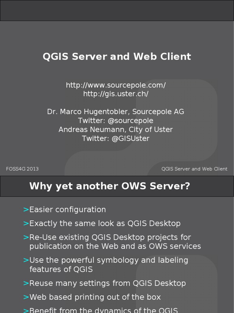 Qgis Server Web Client | PDF | Server (Computing) | Metadata